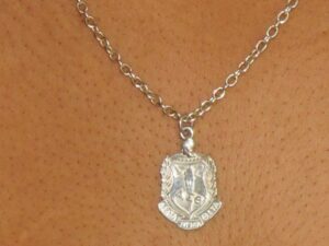 Delta Minerva Shield Pendant Necklace