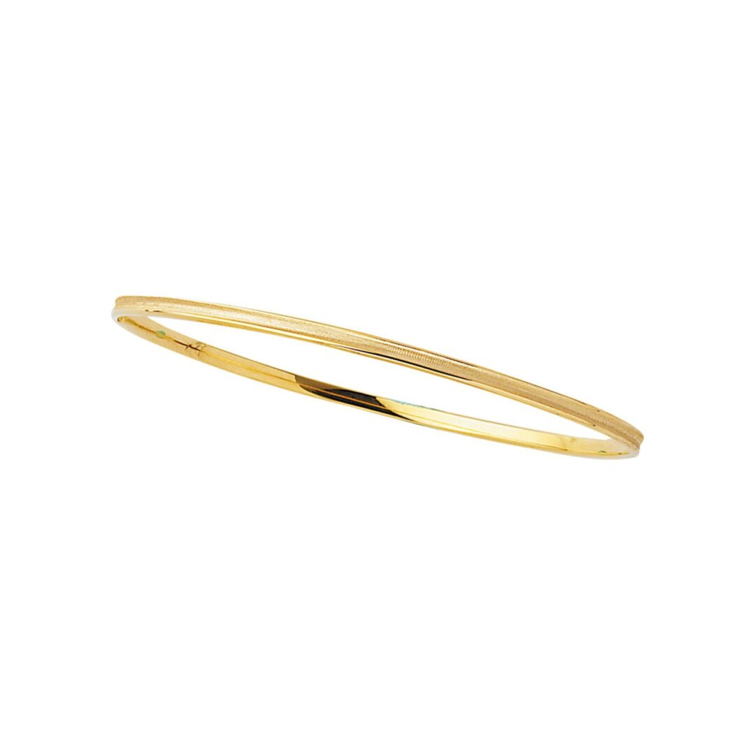 Fancy Concave Bangle Bracelet