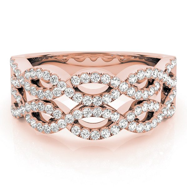 Charming Two Row Diamond Infinity Band