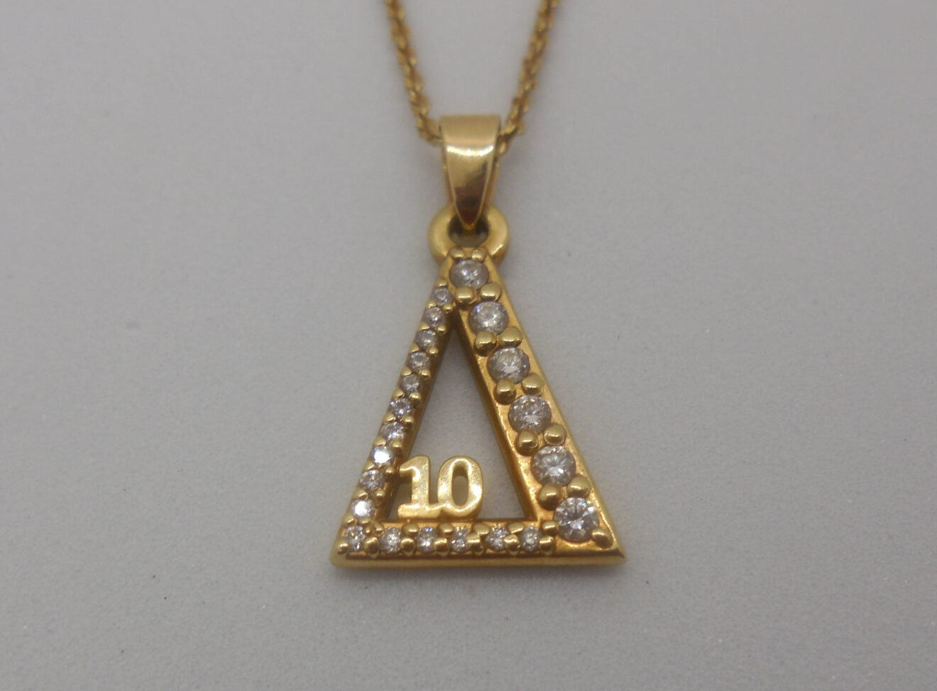 Custom Made Delta Greek Letter Pendant