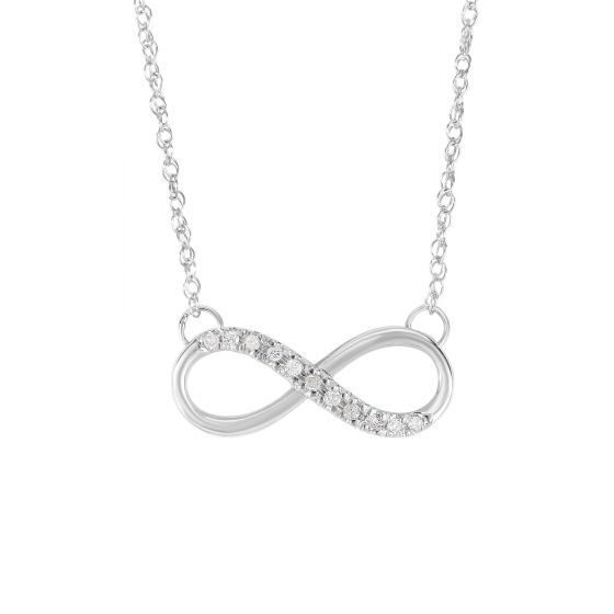 Elegant Gold Diamond Infinity Necklace - Illustrious Design Jewelry Company